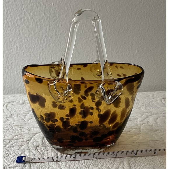 Murano | Art | Vintage Murano Handblown Art Glass Cheetah Leopard Print ...